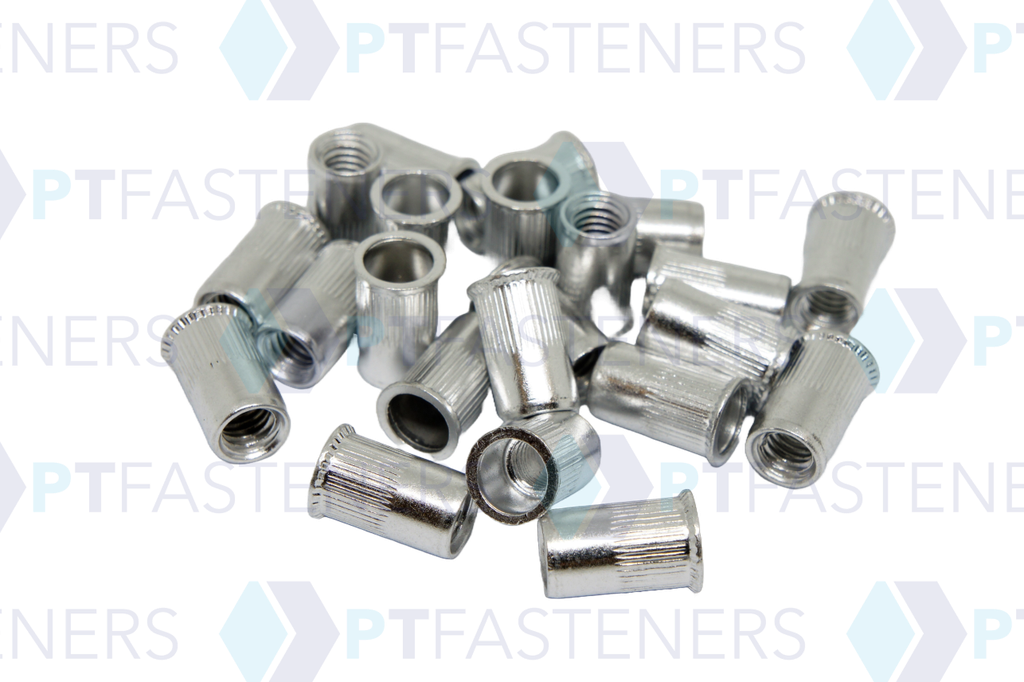 Rivnut / Aluminium / Reduced Head / Round Body (Knurl) / M5 (100 pcs ...